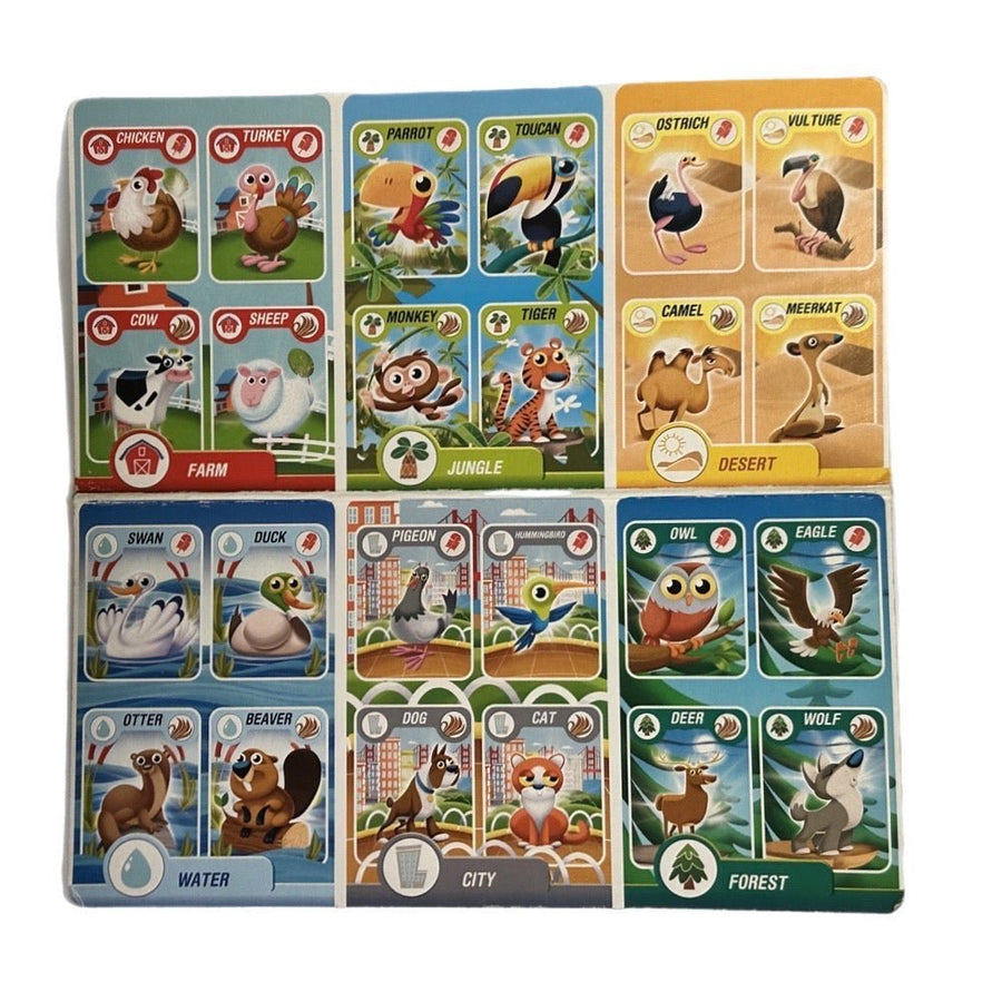 Spin Master Hedbanz Junior REPLACEMENT Animal Card Map Finer Things Resale